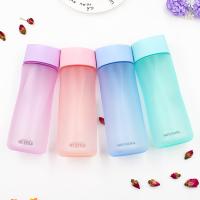 China Ｍatte Texture Plastic Portable Water Bottles 450ml Food Grade Material for sale