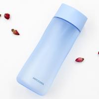China Ｍatte Texture Plastic Portable Water Bottles 450ml Food Grade Material for sale