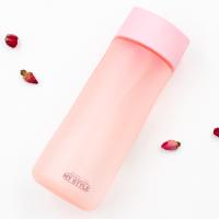 China Ｍatte Texture Plastic Portable Water Bottles 450ml Food Grade Material for sale