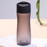 China Spiral Dynamic Shape Matte Texture Plastic Portable Water Bottles for sale