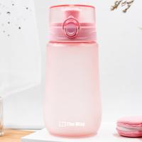 China Matte Texture Plastic Portable Water Bottles With One Key Lock for sale