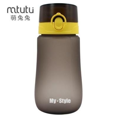 China Fashion Style Matte Texture Plastic Portable Water Bottles 450ml Capacity for sale