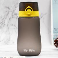 China Fashion Style Matte Texture Plastic Portable Water Bottles 450ml Capacity for sale