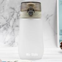 China Fashion Style Matte Texture Plastic Portable Water Bottles 450ml Capacity for sale