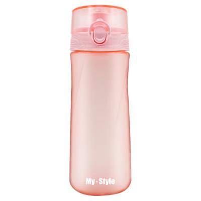 China Matte Texture Plastic Portable Water Bottles With Personalized Bottle Lid for sale
