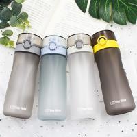 China Matte Texture Plastic Portable Water Bottles With 450ml Capacity 15OZ for sale