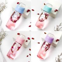 China Personalized Glass Water Bottle Can Make Tea With Tea Filter 500ml for sale