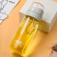 China Personalized Glass Water Bottles Food Grade Material 500ml 17OZ for sale
