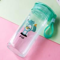 China Fashionable Cup Lid Personalized Glass Water Bottle 350ml Capacity for sale