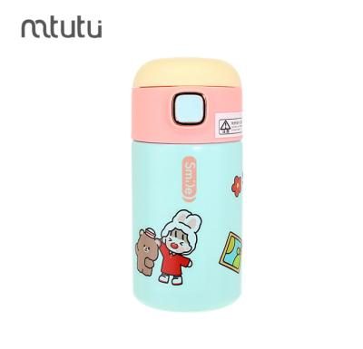 China 304 Stainless Steel Vacuum Insulated Water Bottle Thermos Cups With DIY Stickers for sale