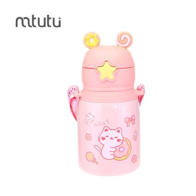 China Food - Grade 304 Stainless Steel Thermos Cup 380ml 13OZ With Strap for sale