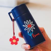 China Flower Pocket  Stainless Steel Vacuum Insulated Water Bottle 150ml 5OZ for sale