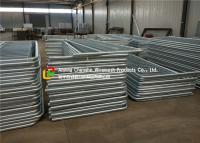 China Carbon Steel Pipe Metal Guard Rails , Civil Engineering Metal Pipe Fence for sale