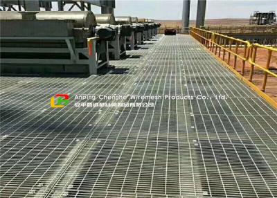 China Galvanized Low Carbon Steel Bar Grating Plain Type Anti - Theft Design for sale