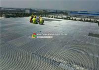 China Hot Dipped Galvanized Serrated Grating 3' × 20' Size Bright Surface For Stairs for sale