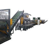China PET Bottle Washing Recycling Line 500-3000kg/h Hot Washing Machine for PET Flakes for sale