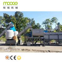 China 300-1500kg/H Plastic Washing Recycling Machine 120kw HDPE Washing Line for sale