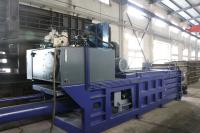 China Plastic horizontal waste straw baler/compactor machine for sale