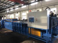 China Plastic horizontal waste straw baler/compactor machine for sale