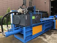 China Plastic horizontal waste straw baler/compactor machine for sale