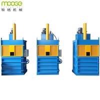 China Automatic Hydraulic PET Bottle Baling Press 60T PLC Cotton Baler Machine for sale