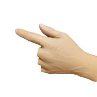 China Customized Cosmetic Zipper Prosthetic Gloves Silicone for sale