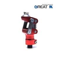 China Red Color  Max Load 99lbs Children Four Bar Knee Joint With Tube Clamp for sale