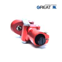 China Red Color  Max Load 99lbs Children Four Bar Knee Joint With Tube Clamp for sale