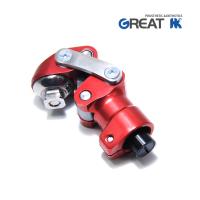 China Red Color  Max Load 99lbs Children Four Bar Knee Joint With Tube Clamp for sale