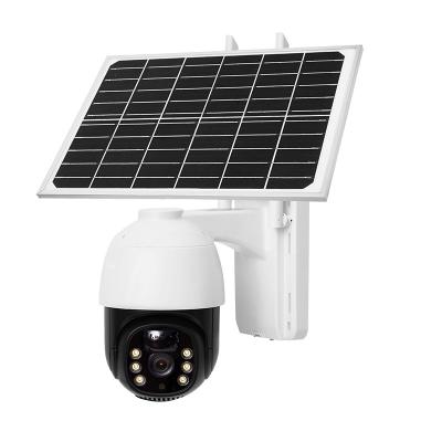 China Solar Security Camera System 4G WiFi PTZ Outdoor Surveillance with PIR Motion Detection and Two-Way Audio for sale