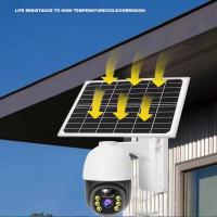 China Solar Security Camera System 4G WiFi PTZ Outdoor Surveillance with PIR Motion Detection and Two-Way Audio for sale