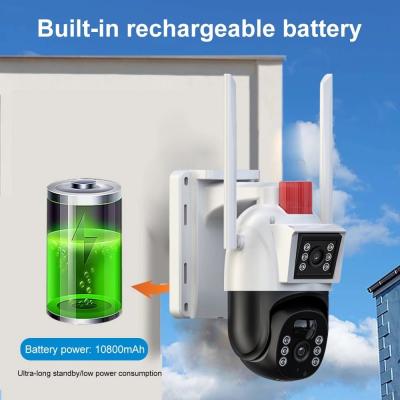 China Weatherproof Solar Farm Security Camera 1080p HD Night Vision Outdoor Wireless Surveillance for sale