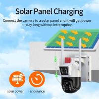 China 1080p Solar Security Camera with 360 Panoramic View Solar Camera Security Monitor for sale
