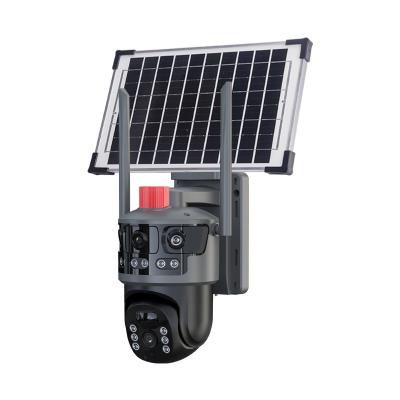 China Wire Free Solar Camera 1080p IP66 Weatherproof Wireless Security Camera with Two-Way Audio for sale
