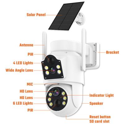 China 1080P Solar Powered Security Camera Infrared Night Vision Remote Monitoring ONVIF for sale
