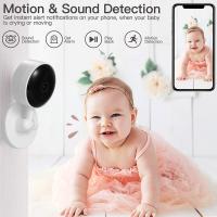 China 5 Inch 1080p WiFi Baby Monitor with Night Vision and Temperature Display for sale