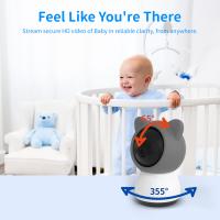 China Smart Baby Care Camera 1080P HD Night Vision Remote Pan Tilt Zoom Temperature Monitor for sale