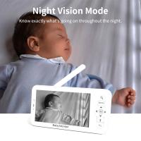 China 5 Inch LCD Baby Monitor with Remote Pan Tilt Zoom Two Way Audio Night Vision 1080p for sale