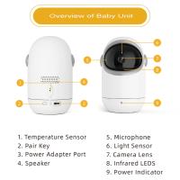 China 5-Inch LCD Display Baby Monitor Camera with Night Vision and Two-Way Audio for Infant and Elderly Care for sale