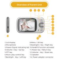 China 5-Inch LCD Display Baby Monitor Camera with Night Vision and Two-Way Audio for Infant and Elderly Care for sale