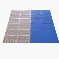 China Closed Cell Double Foam Sleeping Pad Wide Egg Crate Moisture Proof Camping Mat 198x119x1.5cm for sale