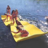 China Custom Closed Cell XPE Foam Floating Mat 260x90x3.5cm Tear Resistant Water Pad for Pool Boat for sale