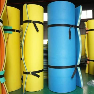 China Closed Cell Foam Floating Mat 12x6 FT High Buoyancy XPE Foam Lake Pad for Boating for sale
