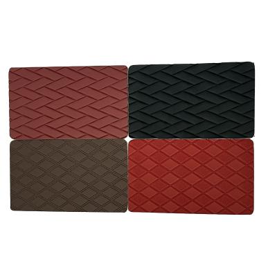 China Embroidery Quilted PVC Synthetic Leather with Sponge 5-15mm for Car Seat Cover for sale