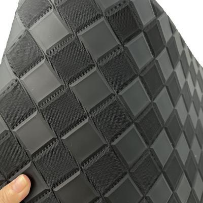 China Embroidery Quilted PVC Synthetic Leather Roll 1.4m Width Car Floor Mat Material Custom Thickness for sale