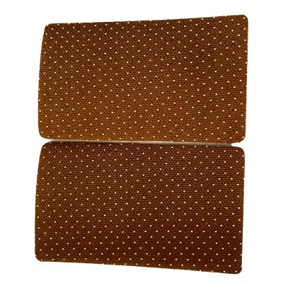 China Knitted Embossed PVC Leather Waterproof Synthetic Sponge Leather 1.4m Width Car Floor Mat for sale