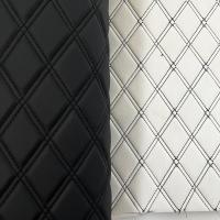 China 180cm Wide Diamond Stitching Waterproof Leather Car Seat Covering 1.4-1.6m Width for sale