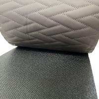 China Dustproof Non Slip Quilted Embroidery PVC Leather with XPE Foam Backing 5-15mm for Upholstery Sofa Making for sale