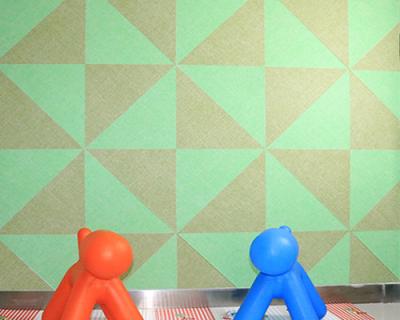 China Anti Fouling Self Adhesive Foam Wallpaper 2.5mm 500mm for Office Restaurant Hotel for sale