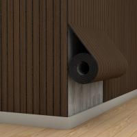 China IXPE Foam Backed Soft Wood Slat Wall Panels 2.8mm Welfare Home Decor for sale